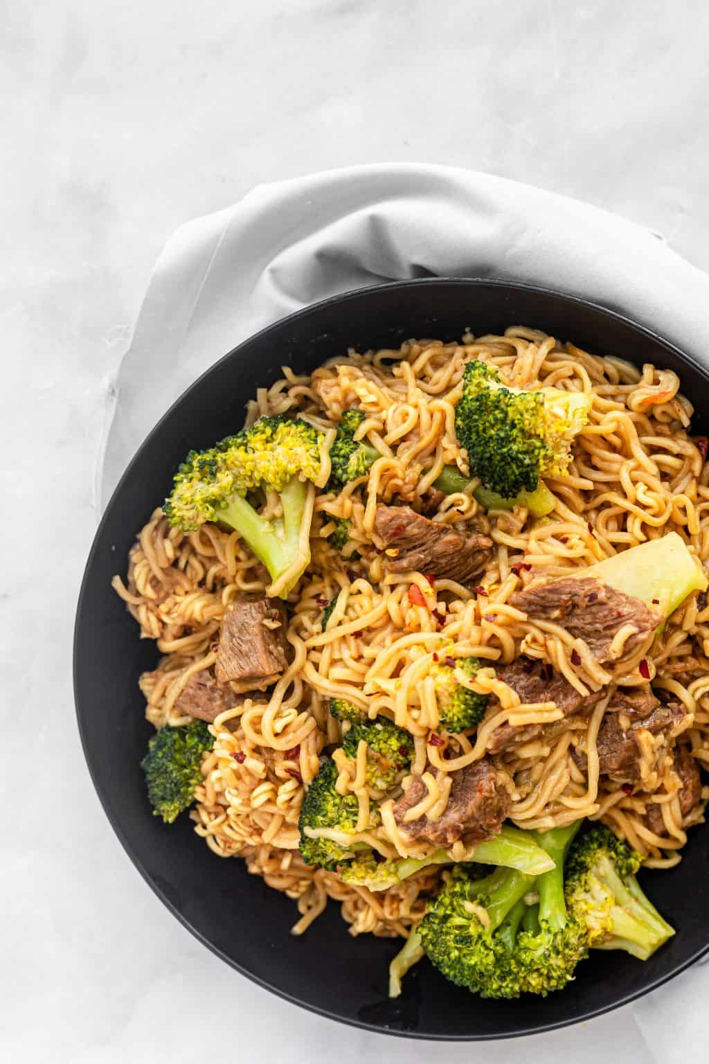 Beef and Broccoli Instant Pot Noodles - Every Little Crumb Every Little ...