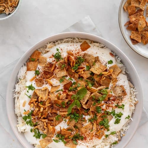 Chicken fatteh - easy and delicious- Every Little Crumb