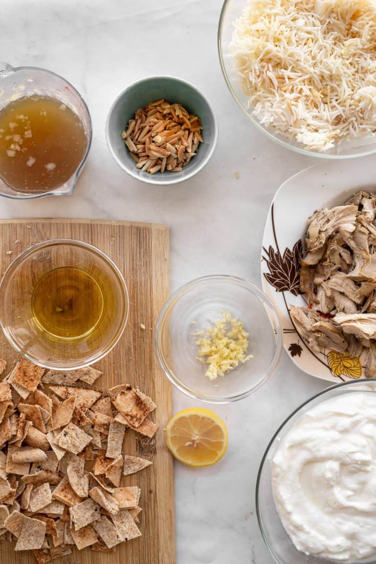 Chicken fatteh - easy and delicious- Every Little Crumb