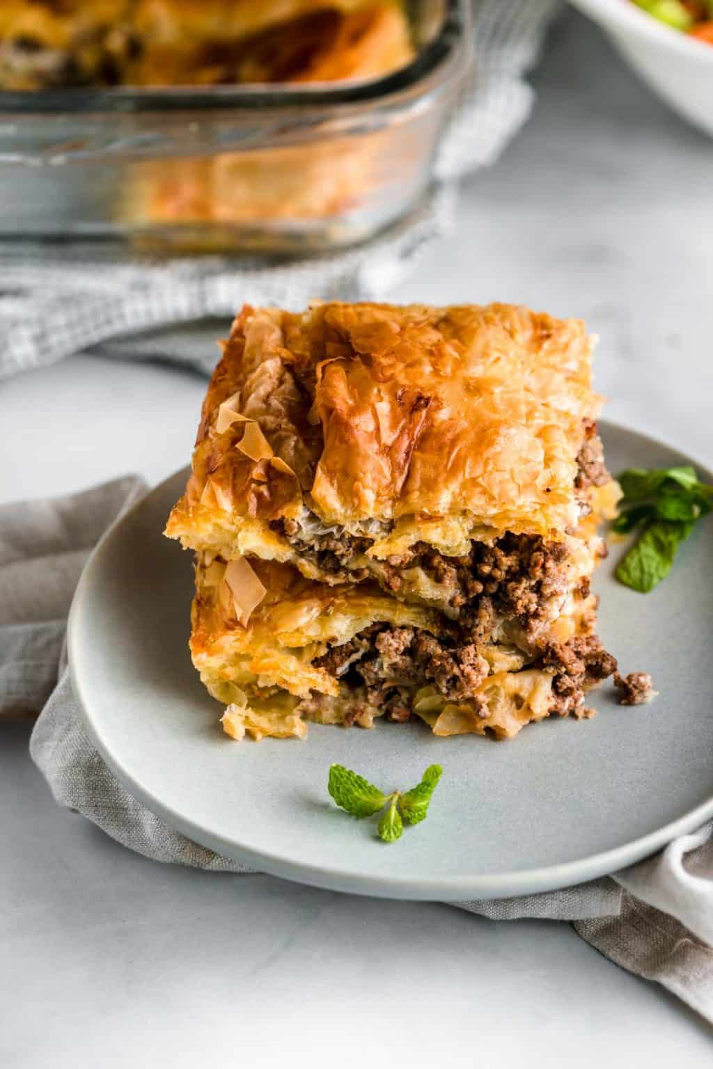 Egyptian Goulash - Every Little Crumb Phyllo Meat Pie- Every Little Crumb