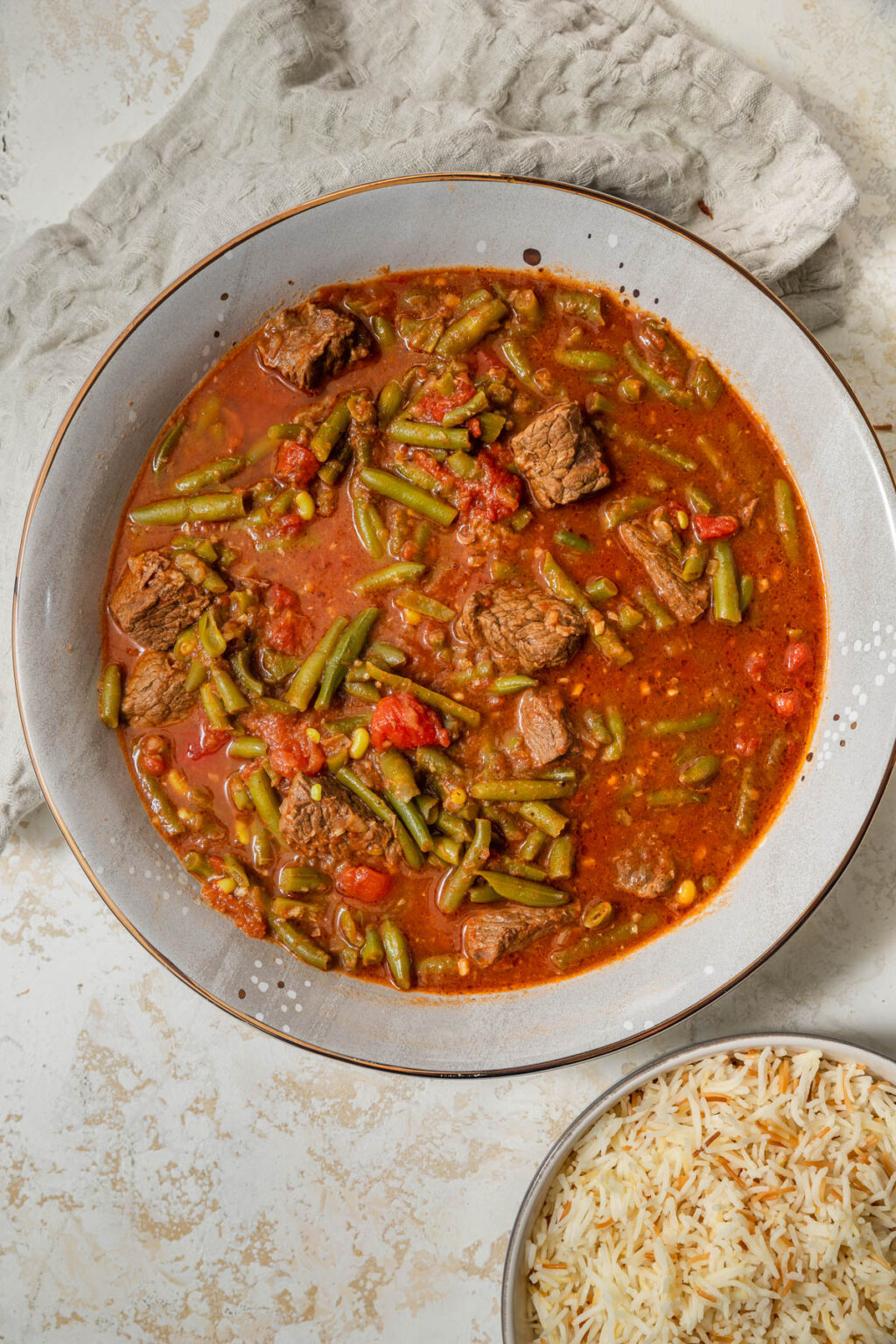 Lebanese Green Bean Stew - Every Little Crumb