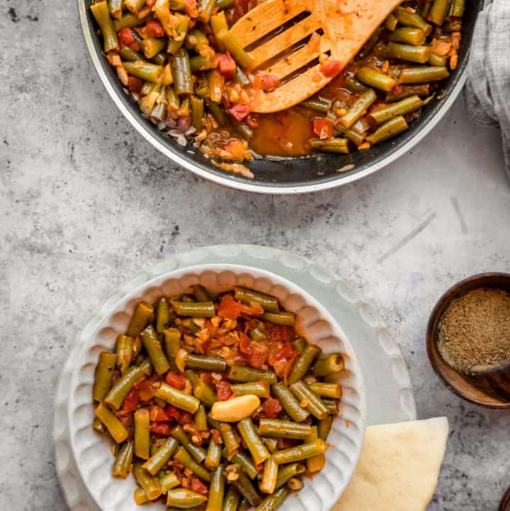 Loubia - Lebanese Green Beans - Every Little Crumb Every Little Crumb