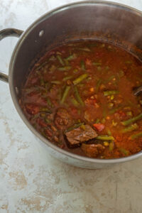 Lebanese Green Bean Stew - Every Little Crumb