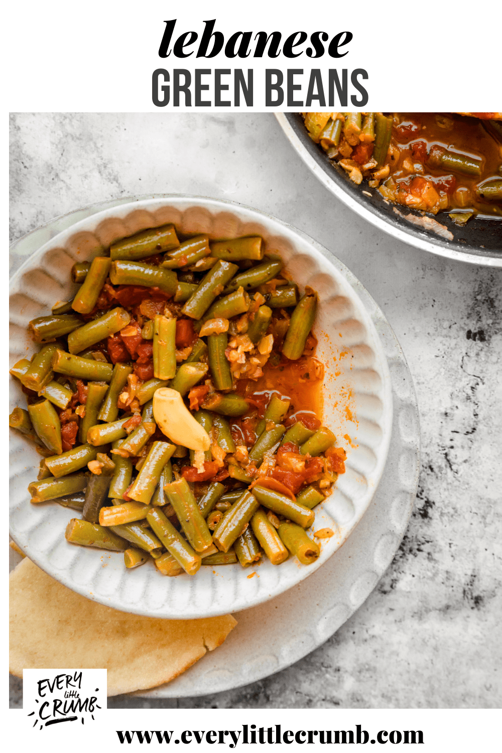 Loubia - Lebanese Green Beans - Every Little Crumb Every Little Crumb