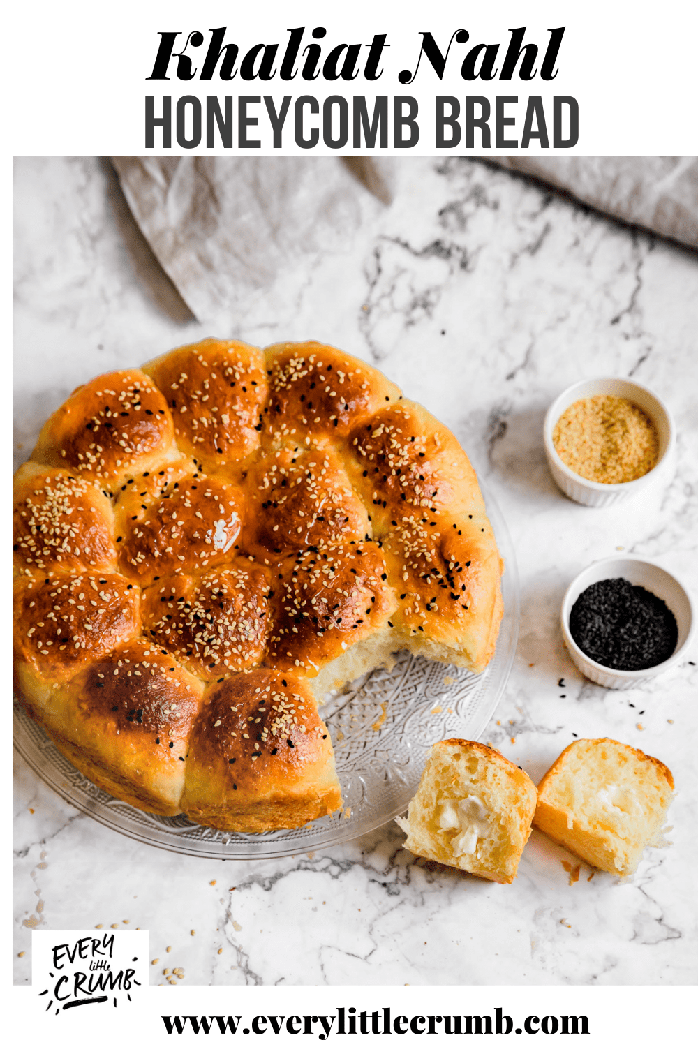 Honeycomb Bread - Every Little Crumb Beehive bread or Khaliat Nahal ...