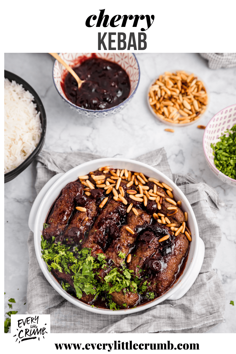 Kebab Karaz - Every Little Crumb easy Cherry kebab- Every Little Crumb