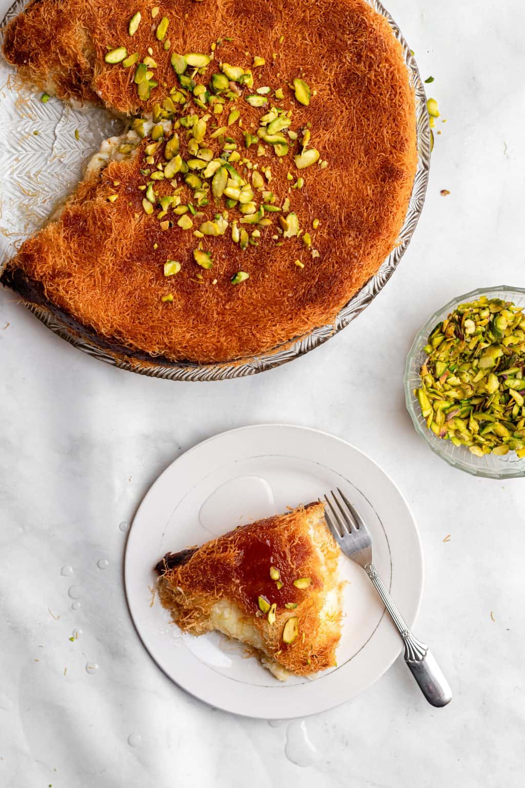 Kunafa - Every Little Crumb Mozzarella Cheese Kunafa- Every Little Crumb