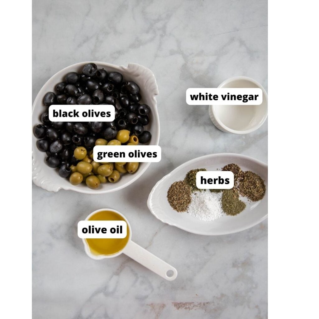 Vegan Olive Tapenade (Black and Green Olives) - Every Little Crumb